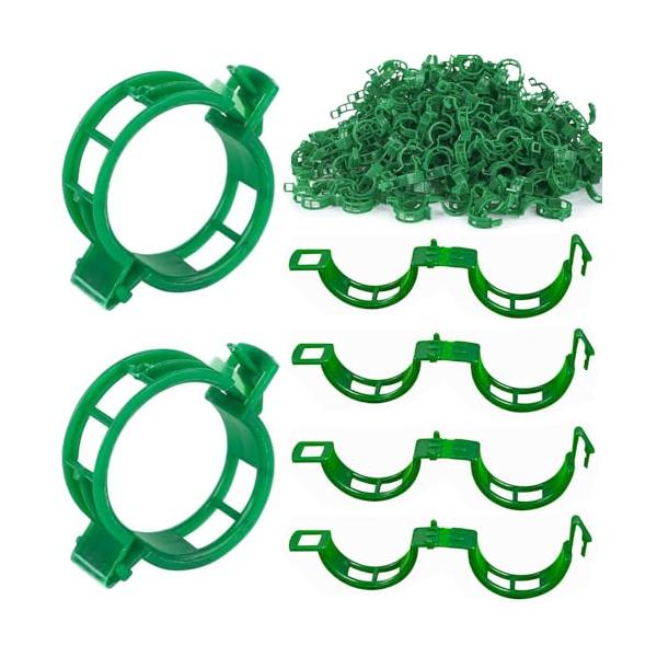 プラスチックバックルデザイングリーン/7.5 x 1cm/xr・セット内容：植物サポートクリップ50個入り。毎日のニーズに十分対応できます。各クリップのサイズは約7.5 x 1cm、閉じた時の直径は約2.5cmです。表面は滑らかで、エッジは...