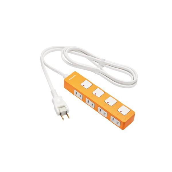 オレンジ/-/WHS2524JP・パッケージ個数:1・カラー:オレンジ・4コ口・コード長:2m・発売日:2012年8月1日