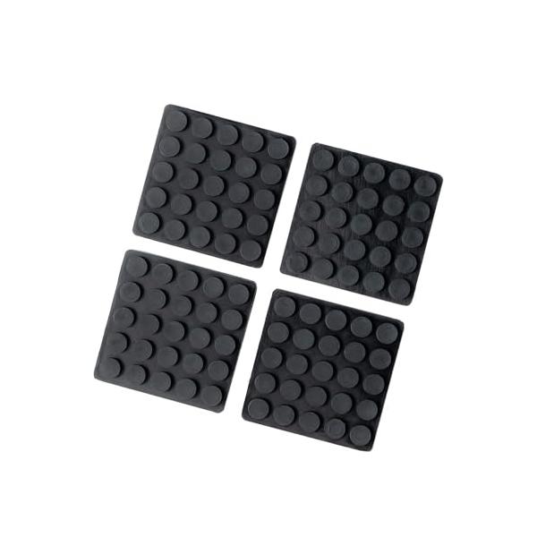4個入り-/50mm×50mm×厚17mm/THI-500・パッケージ個数:1・極厚のオーディオインシュレーターで振動・共振を抑えます。・両面が円柱状のイボイボ仕様で効果的に揺れを吸収します。・音質をすっきりとさせて音の広がりを生みます。