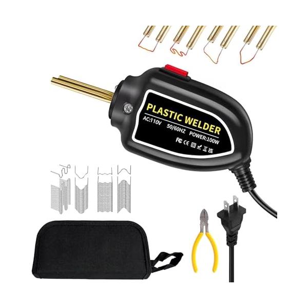 黒/-/DHQ0627・Color:黒・ 0.3kg超軽量車バンパー修理も片手らくらく 業界トップの軽さ わずか0.3kg で、プラスチック溶接機作業が驚くほど楽にコンパクト収納・持ち運びラクラク。片手操作で初心者も手ブレなし。車バンパー修...