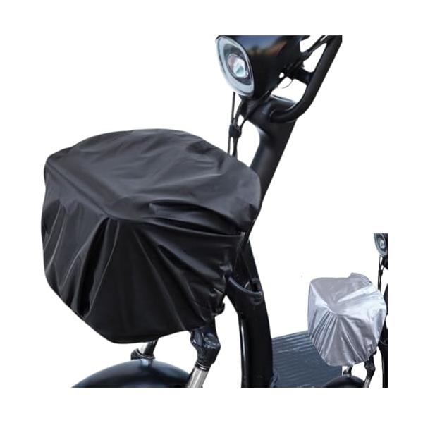 黒銀二色/-/自転車カバー・梱包リスト:サイズ展開 自転車カゴカバーは（約73×65cm）、前カゴや後ろカゴに対応した、すっぽり被せるカゴカバー。学生カバンやスポーツバッグもカバー。・優れた素材:高品質の防水生地で作られた自転車バスケットカ...