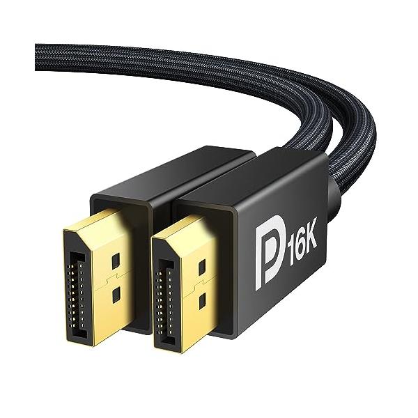 ブラック/2M/VBC89・Size:2MColor:ブラック・?最新の16K DPケーブル このIVANKY 16K DisplayPort ケーブル 2.1は、40Gbpsの帯域幅を実現し、DSC 1.2、ARC、FEC、HDR10に対...