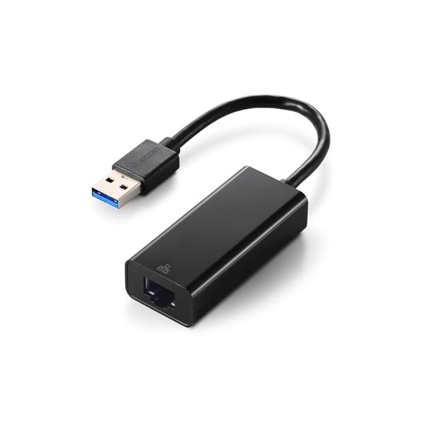 ブラック/-/EDC-GUA3V3E-B・パッケージ個数:1・有線LANポートがない薄型パソコンやNintendo SwitchTMなどのゲーム機に便利な、挿すだけですぐに使えるUSB-A 1Gbps有線LANアダプターです。・USB 5G...