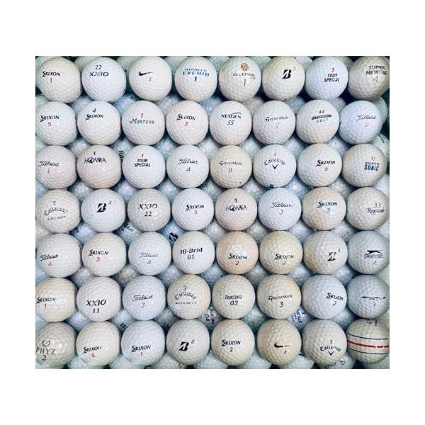 ホワイト/Bランク 30球/nasi・Size:Bランク 30球・パッケージ個数:1・ロストボール ゴルフ ブランド混合