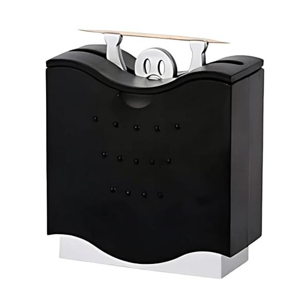 ブラック/-/RIKISUMOB・?片手で簡単衛生的に1本ずつ取り出せるワンタッチで 1本ずつ取り出せる便利な設計。指を直接触れずに使えるので、清潔で衛生的。食卓やキッチンでの使用はもちろん、来客時や飲食店でも活躍します。・?可愛いデザイン...