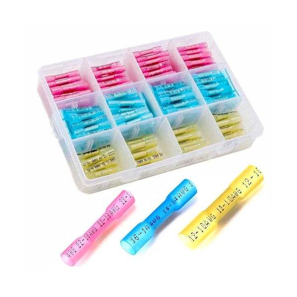 A/-/-・Color:A・優れた性能：熱収縮コネクタキットは、高品質の高弾性素材で作られており、機械的損傷に対する耐性、理想的な高引張強度と耐伸張性、耐腐食性、防水性、そしてしっかりとしたグリップ力を備えており、ライン使用時の安全性を向上...