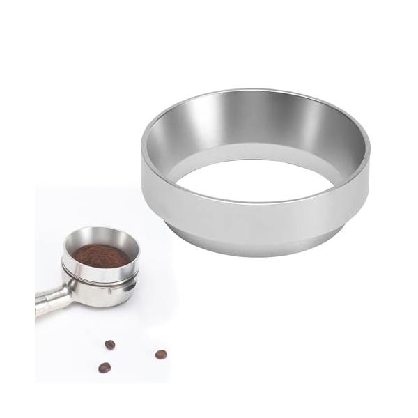 1/0/JS979・高品質なアルミニウム合金素材アルミニウム合金製の分注漏斗は、高い耐久性と信頼性を提供します。変形や損傷を防ぎ、長くお使いいただけます。・コーヒー粉飛散を防止コーヒードージングリングは、コーヒー粉のこぼれや飛散を効果的に防...