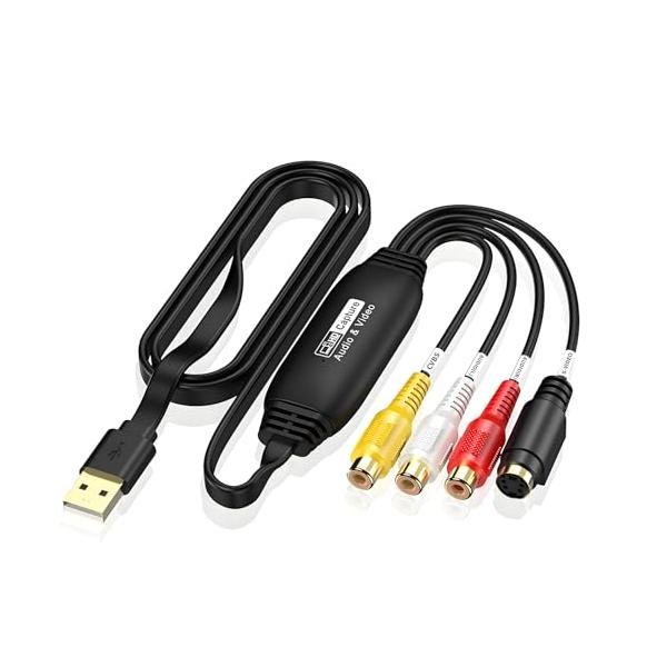 -/-/LBSC-RCATOUSB-BLACK・1. VHS・8mmビデオをDVD/PCに永久保存 録りためたVHSテープや8mmビデオを劣化しないデジタルデータに変換DVDに焼くだけでなく、PCやクラウドに保存できるので、大切な思い出を未...