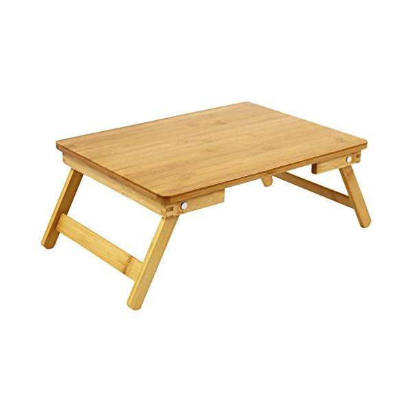 retroWood/-/BT4032YW・パッケージ個数:1・ベッドテーブル（幅ｘ奥行×高さ）：42ｘ32ｘ19ｃｍ　折りたたみ式で、組立てる必要はありません。軽くて持ち運びしやすいです。・上品な材質：天然竹を選んで、滑らかな表面で。頑丈で...