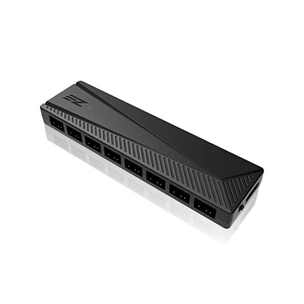 -/-/US-12V 5V fan hub-16P・パッケージ個数:1・最大8台のARGB・PWMファン同時接続対応ARGBファンやPCケースファン（120mm / 140mm / 12cm）に対応する、8ポートの4ピンPWM＋8ポートのA...
