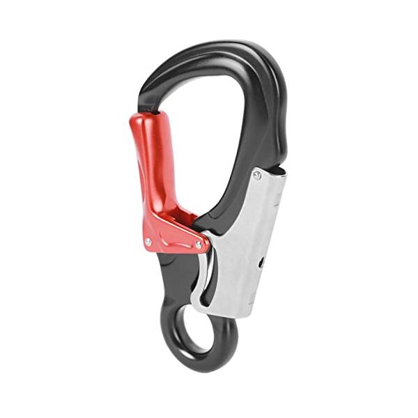 黒、赤/-/gernie4v7qetrg1c-11・強力な引っ張り力、適用サイズ: 高耐久カラビナの静的引っ張り力は35KN 3500KG に達し、適用ロープサイズは20mm/0.79インチです。・落下防止：ロッククライミング用カラビナは落...