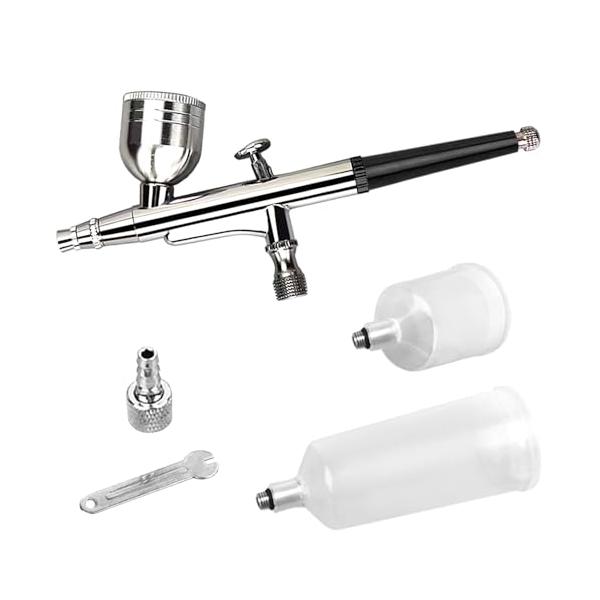 水平シルバー/丈19cmx幅12cm1枚組/RGP-349・パッケージ個数:1・使いやすさを追求実用性と利便性を備えています。ボタン1つでエアー排出と塗料の噴出量を同時にコントロール出来るダブルアクションタイプのエアーブラシキットです。・シ...