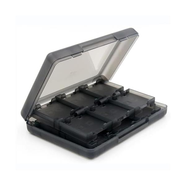 3DS カセットケース SDカードブラック/-/MOJINLEE-050・Color:ブラック・素材:高硬度のプラスチック素材を採用して、軽量で耐衝撃、コンパクトで持ち運びも便利です。耐久性に優れ、長持ちことができます・大容量:最大24枚の...