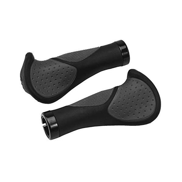 ブラック/140mm/-・グリップ長:140mm・重量:235gペア・エンド：クローズド・ロック：ダブルロック（アルミリング＆プッシュ・マテリアル：トラクションラバー＆ゲルインナー