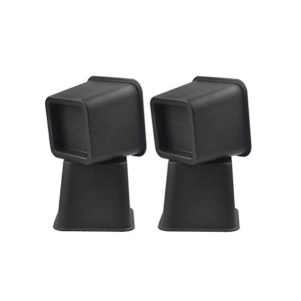 asianブラック-3inch/12x9x10CM/-・高さ調節こたつ、テーブル、ベッドなどの家具の高さを上げるので、いろいろな場面が大活躍になります。四つ足ベッドの底上げをして、オフシーズンの寝具を収納するスペースを作りだけでなく、滑らな...