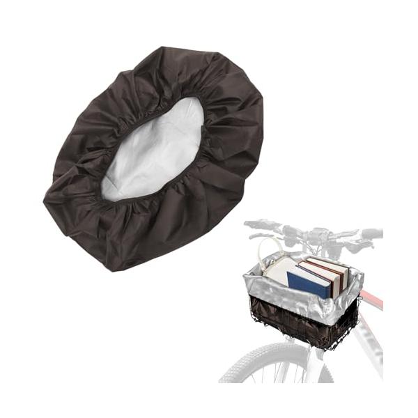 ブラウン/38*33*26cm/YG143・Color:ブラウンSize:38*33*26cm・LEISURE CLUB 自転車 カゴカバー 前 防水 かごカバー 撥水加工 雨よけ 大きめ 自転車バスケットカバー・前後兼用前カゴや後ろカゴに...
