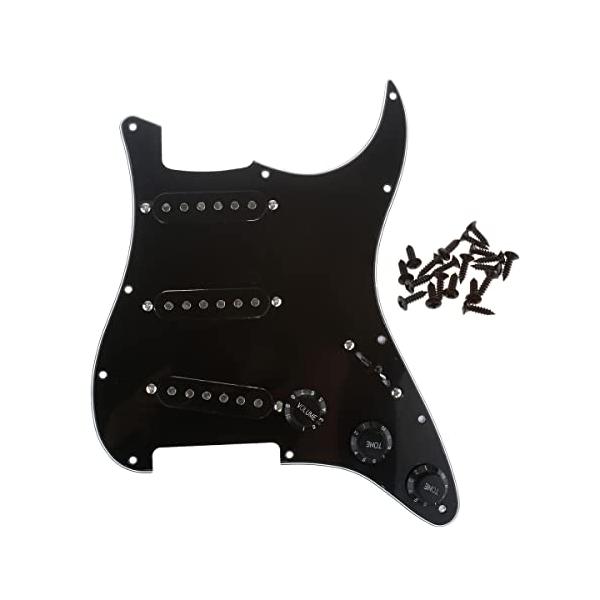 3プライブラック/-/M053・Color:3プライブラック・パッケージ個数:1・Squier Strat SSSや他の似ているスタイルなimportギターに適用 またほとんどのアメリカ/メキシコ製現代的な標準Strat SSSスタイルなエ...