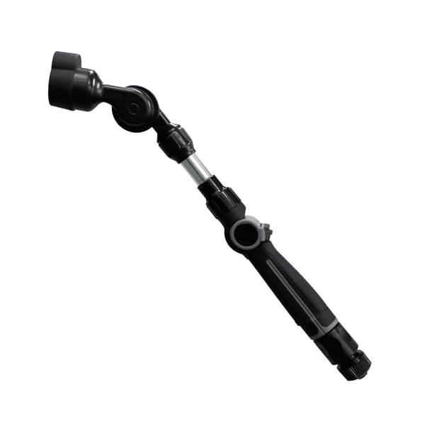 洗車特化+角度調整ブラック×アッシュグレー/42.5センチメートル/GSN-D5SL・パッケージ個数:1・洗車に特化した拘りの5水形車のあらゆる箇所の洗浄に特化した、拘りの5水形。虫や鳥フン等こびりついた汚れに適したジェット、足回りや下周り...