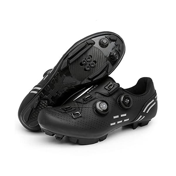 ブラック/25.0 cm/-・Size:25.0 cmColor:ブラック・パッケージ個数:1・MTB（マウンテンバイク）用ビンディングシューズは、ペダルとシューズが固定されるため、力を逃がさず、スピードアップに最適。細かいフィッティングに...
