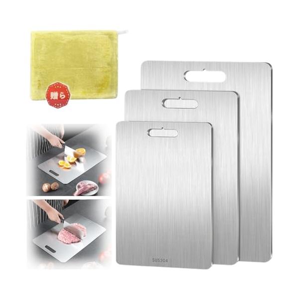 -/29x20cm/-・Size:29x20cm・キッチン用チタンまな板従来のプラスチックや木製のまな板と比較して、当社のキッチンまな板は完全にアップグレードされ、改良されています。当社のチタンまな板は、まな板の一般的な欠陥を取り除き、パン...