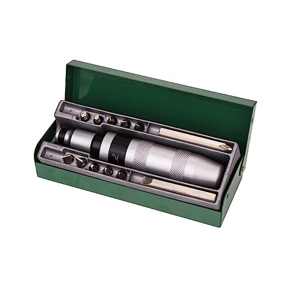 13pcs・Style:13pcs・商品概要：なめたネジ、折れたネジ、錆びたネジ、固着したネジなどを外すためのショックドライバーです。マークをL 左回転 に合わせてハンマーで叩くと簡単にネジが外せます。対応ネジ：M3以上・パッケージ内容：シ...