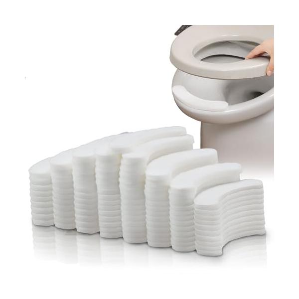 100枚入ホワイト/約縦4×横19×厚み1cm/392079・Style:100枚入・パッケージ個数:1・おしっこの飛び散りをガードして、トイレ掃除ラクラク・汚れたら捨てるだけの使い切りタイプ・裏面粘着で取付簡単。柔らかくどんなすき間でもフ...