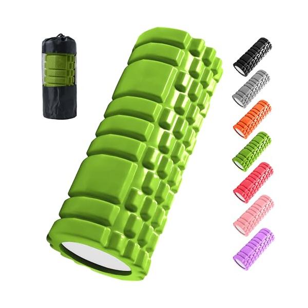 グリーン/-/-・Color:グリーン・パッケージ個数:1・耐久性アップ新世代フォームローラーは表面には耐久性、防水性、弾力性に優れたEVA素材を採用し、突起がついており、指圧マッサージの様な感覚を与えるフォームローラーです。ストレッチポー...