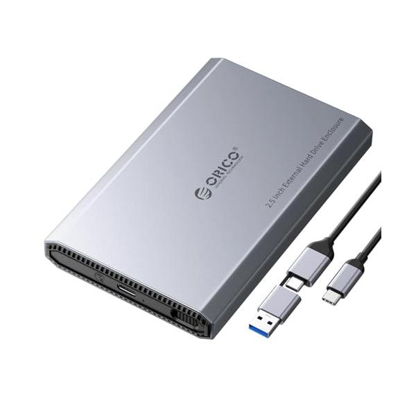 シルバー/-/-・6Gbps 超高速転送： 10Gbps超高速チップを搭載搭載の2.5インチ HDD ケースは、SATA III 6Gbps転送速度を最大限にサポートします。UASP高速転送プロトコルに対応し、従来のUSB 3.0より70%...