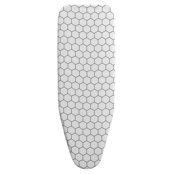 ハニカム格子/100X39CM/ボート型・Color:ハニカム格子・数量：1枚。　サイズ：約100x39cm、ほとんどのスタンド式アイロン台適用。・生地: 通気性と安全性。アイロン台を保護補修、古くなったアイロン台にかぶせるだけでアイロン台...