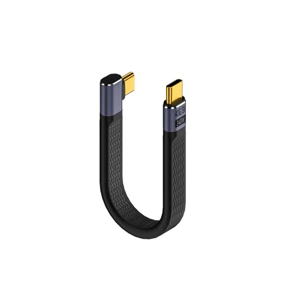 -/短いUSB Type-CtoC ケーブル/-・8K@60Hz 出力40Gbpsのデータ通信と8Kの高解像度出力に対応しています。対応デバイス同士なら、大容量ファイルの送受信も短時間で行えます。で映像信号・音声信号を取り扱えます。コネクタ...