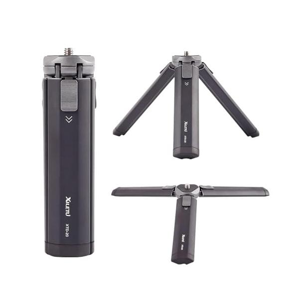 ブラック/XTD20/-・Size:XTD20・パッケージ個数:1・製品の基本パラメータ製品型番:XTD20、材質:アルミニウム合金、重量:160g、インターフェースネジサイズ:1/4″、収納長さ:120mm、最高高さ:95mm、最低高さ:...