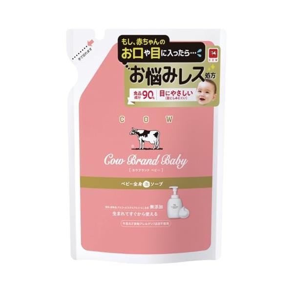 詰め替え用ホワイト/-/-・Style:詰め替え用・パッケージ個数:1・赤ちゃんのお口・目に入るお悩みレス。牛乳石鹸のカウブランド　ベビーシリーズ
