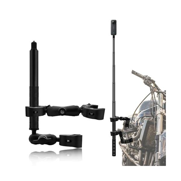 ブラック/11 inches/WE-EU-1.2M-MOTO-KIT・パッケージ個数:1・万能マウントキット:Insta360 X5 X4、X3、X2、X ONE RS、R、GO 3、GoProカメラ13/12/11/10/9/8/7に対応...