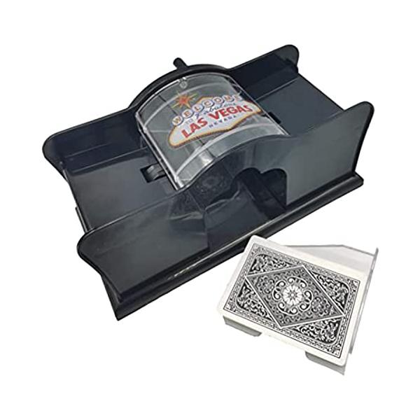 -/1個/-・Size:1個・カードシャッフラー手動式のカードシャッフラーですカードゲームを始める前にカードのシャッフルを簡単にしてくれます。ポーカー、ブラックジャック、UNOなどさまざまなカードゲームに使えます。・時間短縮手作業でのカード...