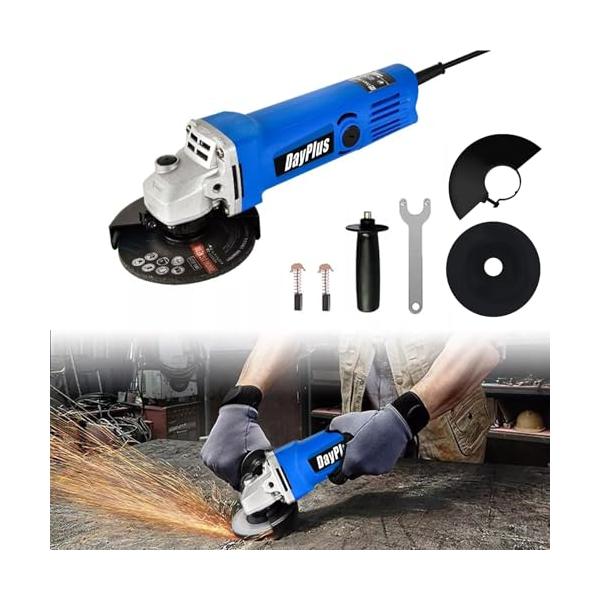 110Vブルー/-/グラインダー・Style:110V・効率的に働くグラインダーには900ワットの強力なモーターが搭載されており、ガーデニングの材料切断や金属研磨など、効率的な作業に使用できる。700Wの強力なモーターは高温銅線とモーター巻...