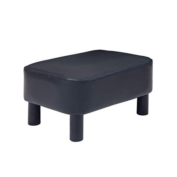 ブラック/ブラック/-・Color:ブラック・より安定：バランスの取れた4本脚なので安定した座り心地です。男性が座っても大丈夫な木枠のしっかり構造で、耐荷重は80kgです。床の傷つきを防止するための脚裏フェルトが付属して、お好みで貼り付けて...