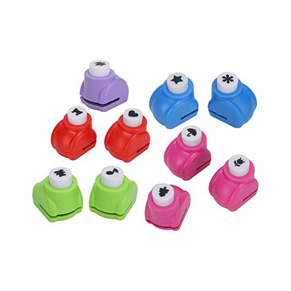 マルチカラー/-/-・パッケージ個数:1・中空デザイン：パンチャーは中空のインテリアデザインを採用し、ボタンにパターンが印刷されているため、必要なパターンをすばやく簡単に見つけることができます。・10パターン：ハート、弓、傘、カエデの葉、ク...