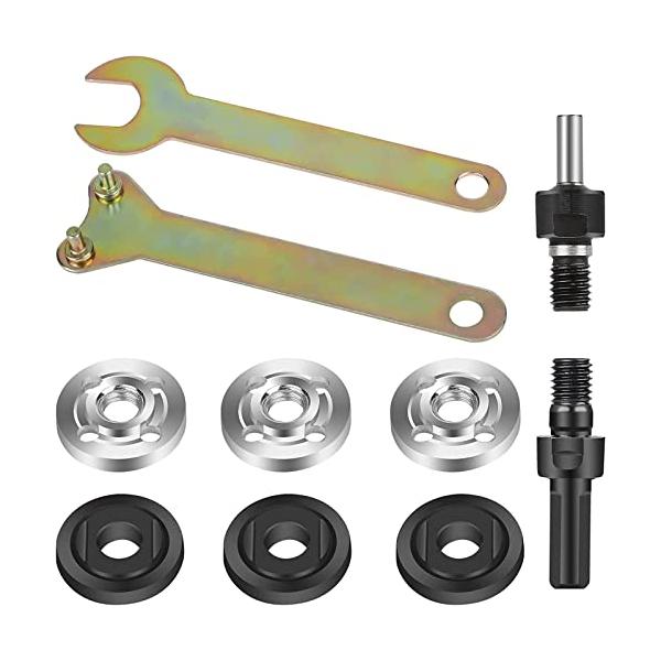 パッケージの内容内外周フランジ * 3ペア、レンチ*2個、6mm丸軸 *1、10mm三角軸 *1。・材質良質の硬質製で、硬度が高く、耐久性が高く、耐低温、耐高温、耐摩耗性があります、使用寿命が長いです。・使い勝手がよい使いやすく、変換シャフ...