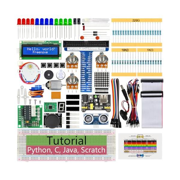-/-/FNK0024・パッケージ個数:1・5つのコードセット：Python（2&amp;3に対応）、C、Java、Scratch、Processing（ScratchとProcessingコードはグラフィカルインターフェースを提供）・合計...