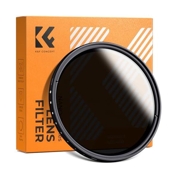 55mm-/55mm/-・Style:55mm・パッケージ個数:1・Nano-Basic 可変NDフィルターK&amp;F CONCEPT ND2-400フィルターは1段?9段の減光量を無段階に調節可能な可変NDフィルターです。減光フィルタ...