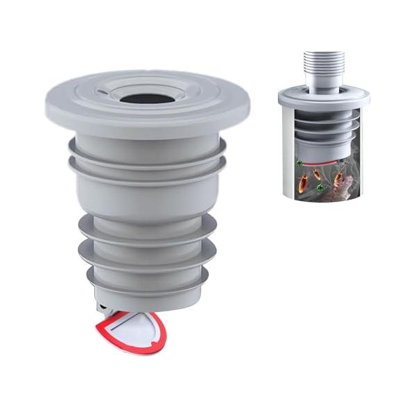 グレー/35/40/EOME-JP0114・Size:35/40・高品質素材：洗濯機排水口カバー 高品質の柔らかいゴム材料で作られ、優れた柔軟性と耐久性を持ち、マグネットシールカバーはシール効果、スムーズな排水とオーバーフロー防止効果を確保...