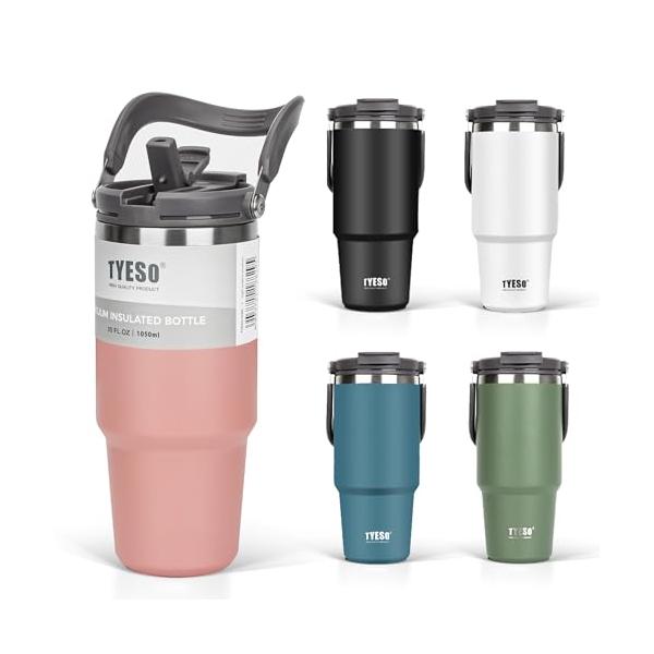 ピンク/1050 ml/TY-BDW・Color:ピンクSize:1050 ml・パッケージ個数:1・人間工学に基づいたデザイン(1)転倒しないカーブハンドル：頑丈で耐久性があり、270°回転して簡単に収納でき、カップによくフィットし、余分...