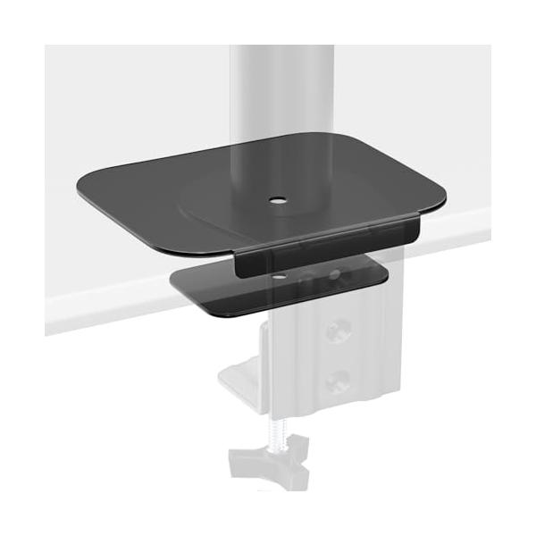 ブラック/-/ACX-06・安定性の向上：補強プレートの設計により接地面積が拡大し、天板の歪みやたわみを軽減。モニターアームをしっかり固定できる、厚さ4mmの耐久性に優れた構造です・天板のキズ防止：滑り止めシート付きで、デスクの表面を傷から...