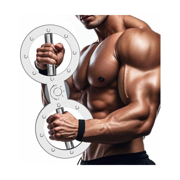 シルバー/-/-・Color:シルバー・360°回転設計革新的な360°回転機能により、ボクサーの動きをシミュレートし、さまざまな角度から腕の柔軟性と筋力を高めます。バーマシンには12ポンドの調整可能な抵抗が搭載されており、さまざまなトレー...