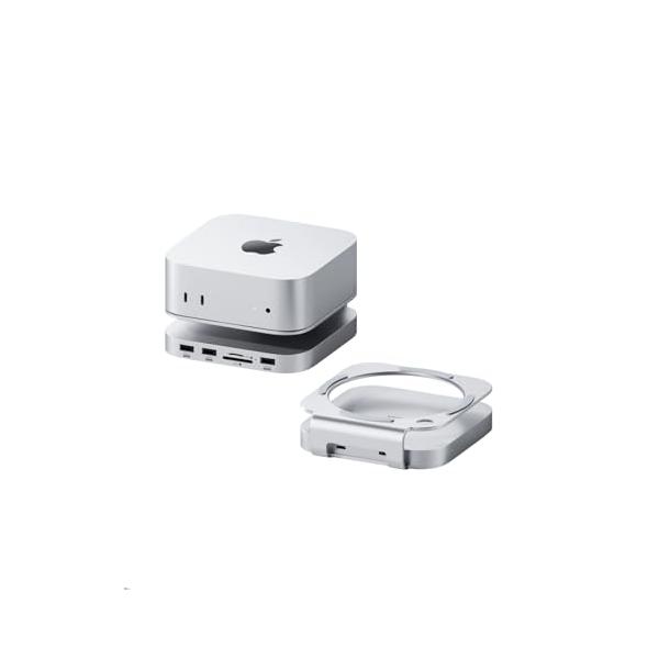 シルバー/S/MC60・Model:MC60・Mac Mini M4専用の拡張スタンド Apple Mac Mini M4にぴったりフィットする合金製スタンド&amp;ハブ。筐体サイズ・素材も完全マッチで一体感がある。プラグアンドプレイで簡...