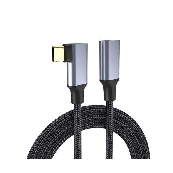 -/1個 USB type C 延長ケーブル/-・TYPE-C延長ケーブル（タイプCオス- Cメス）このケーブルはType Cデバイス間の接続を拡張するために使用されます。Type-Cスマートフォン、ラップトップ、Switch、タブレットな...