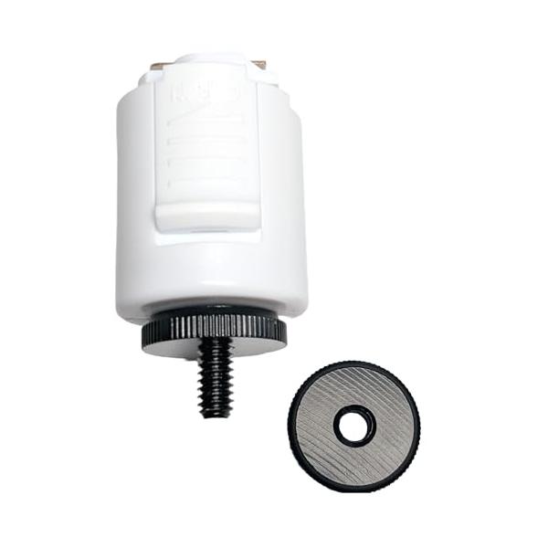 ホワイト/-/-・簡単ワンタッチ装着標準仕様として１／４インチ（直径６．５ｍｍ）ネジ穴を有している多くのＡＶ機器（プロジェクターやカメラ、照明、スピーカー、など）を、工具を使わず手で回すだけで簡単に天井レールに取付けることが可能なマウントブ...