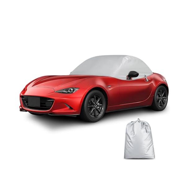 シルバー/-/ロードスター ND専用・Model:ロードスター ND専用・マツダ NC型ロードスター専用｜高精度フィット設計 NAISOR 車カバーは、マツダ MX-5 NC型専用に開発されたロードスター カバー。サイドミラーやボンネット形...