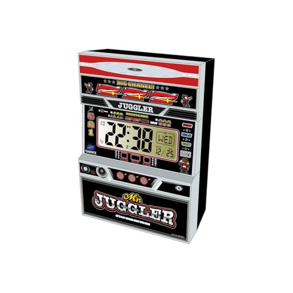ブラック/-/-・ジャグラーオフィシャルグッズ。・カレンダー、アラーム機能付き。・数量：1個・本体サイズ：約高さ16×横11.4×奥行5.7cm・電源：単4電池2本別売り