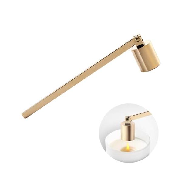 ゴールド/18*3*3cm/492052361023・耐久性のある素材：キャンドル消火器は、金メッキの表面を備えた高品質のステンレス鋼素材で作られており、耐久性があるだけでなく、美しく、錆びにくく、お手入れが簡単で、長い耐用年数を維持できま...